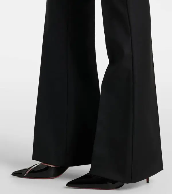 Blumarine Pleated Flared Trousers