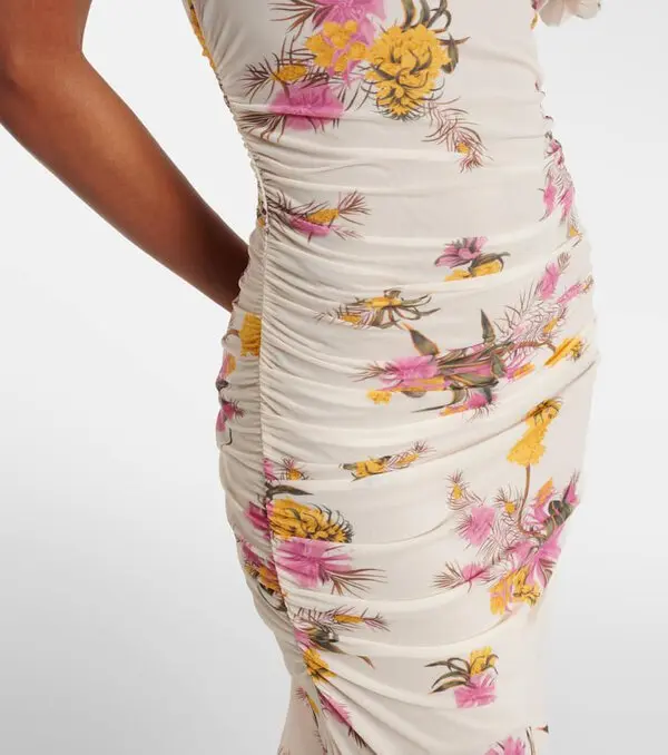 Blumarine Floral Jersey Maxi Dress