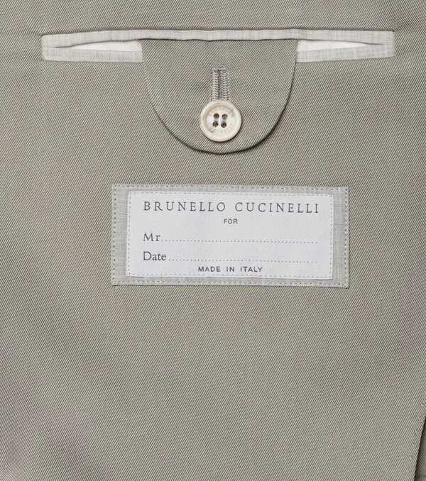 Brunello Cucinelli Double-breasted Silk Suit Jacket