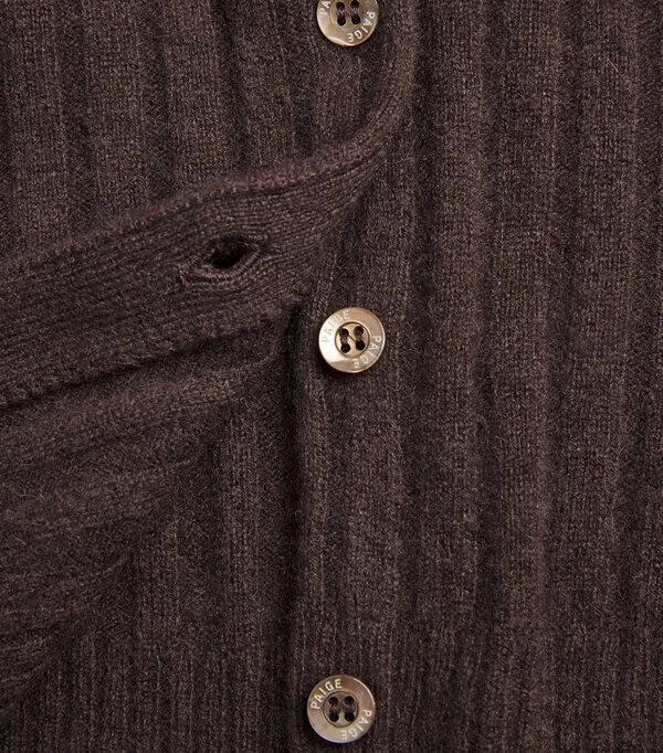 Paige Cashmere Ribbed Alessandro Cardigan