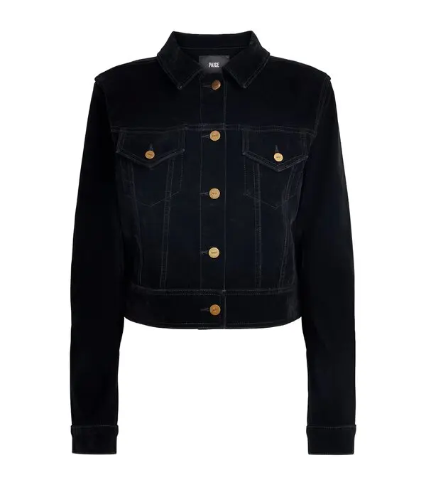 Paige Velvet Chantel Jacket - Black