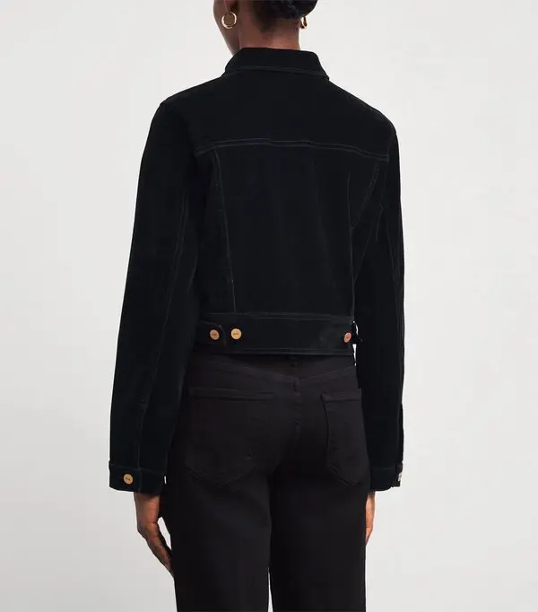 Paige Velvet Chantel Jacket - Black