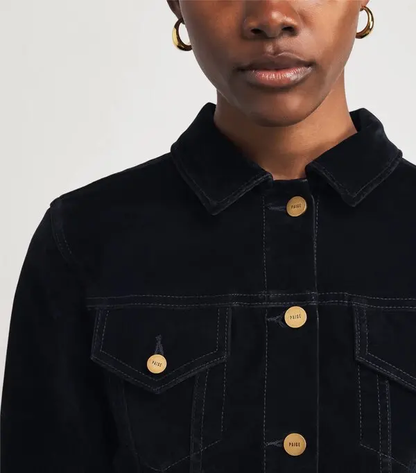 Paige Velvet Chantel Jacket - Black