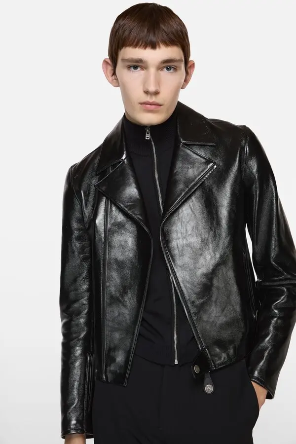Acne Studios Leather Biker Jacket