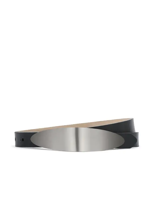 L'Agence Maroux Leather Belt - Black