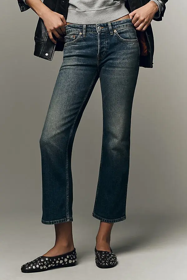 RE/DONE High-rise Crop Slim Jeans