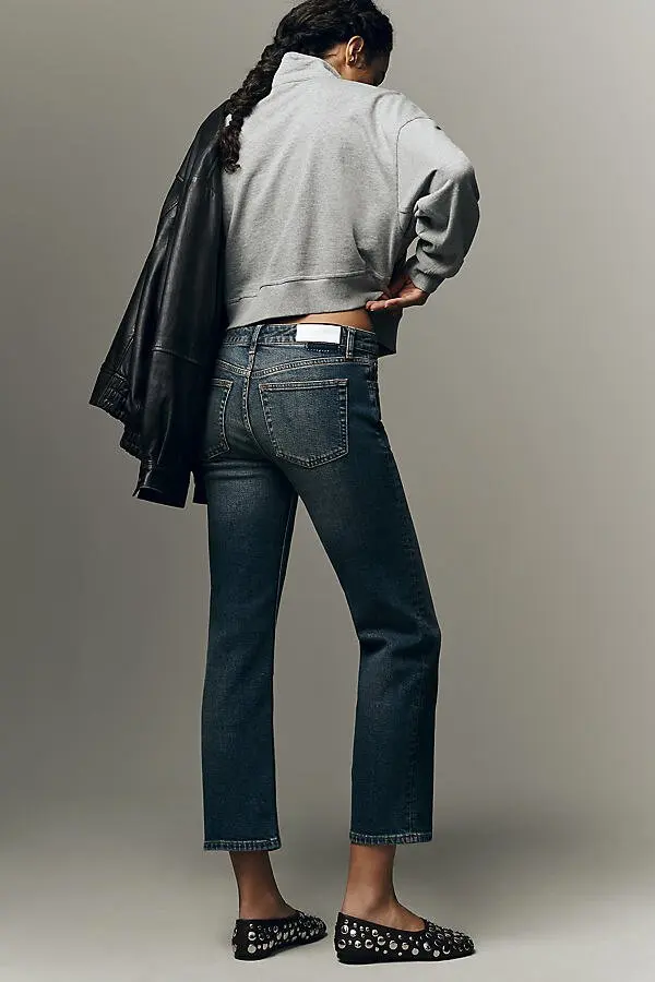 RE/DONE High-rise Crop Slim Jeans