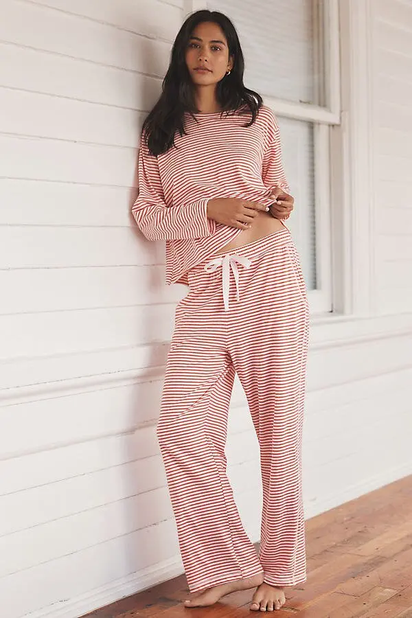 PAPINELLE Jada Knit Pajama Set - Red