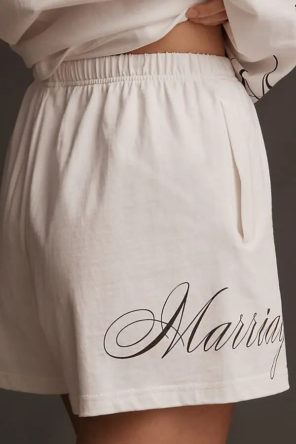 BRIDEMERCH Marriage Material Shorts