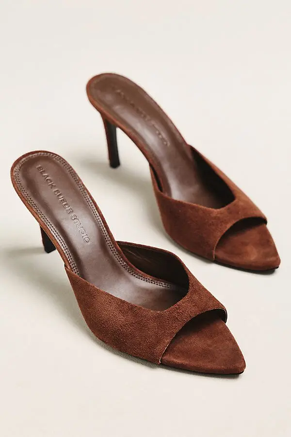 BLACK SUEDE STUDIO Brea 80 Open-toe Heels - Brown