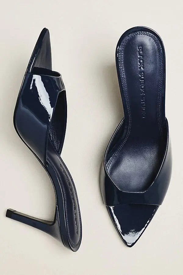 BLACK SUEDE STUDIO Brea 80 Open-toe Heels - Midnight