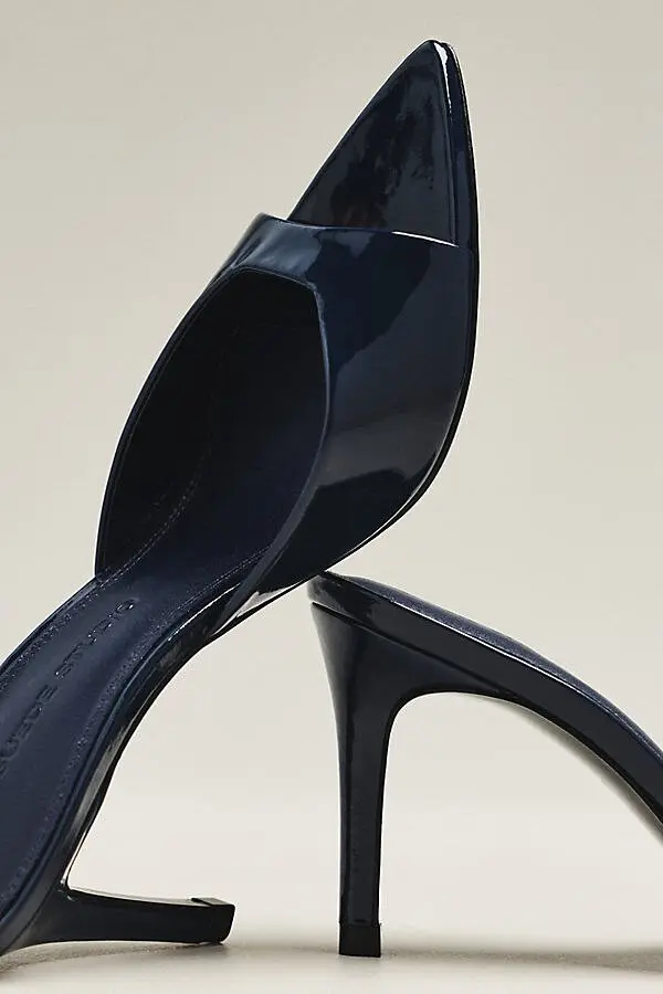 BLACK SUEDE STUDIO Brea 80 Open-toe Heels - Midnight
