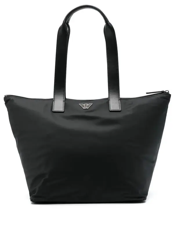 Emporio Armani Shopper And Pouch Set Bags - Black