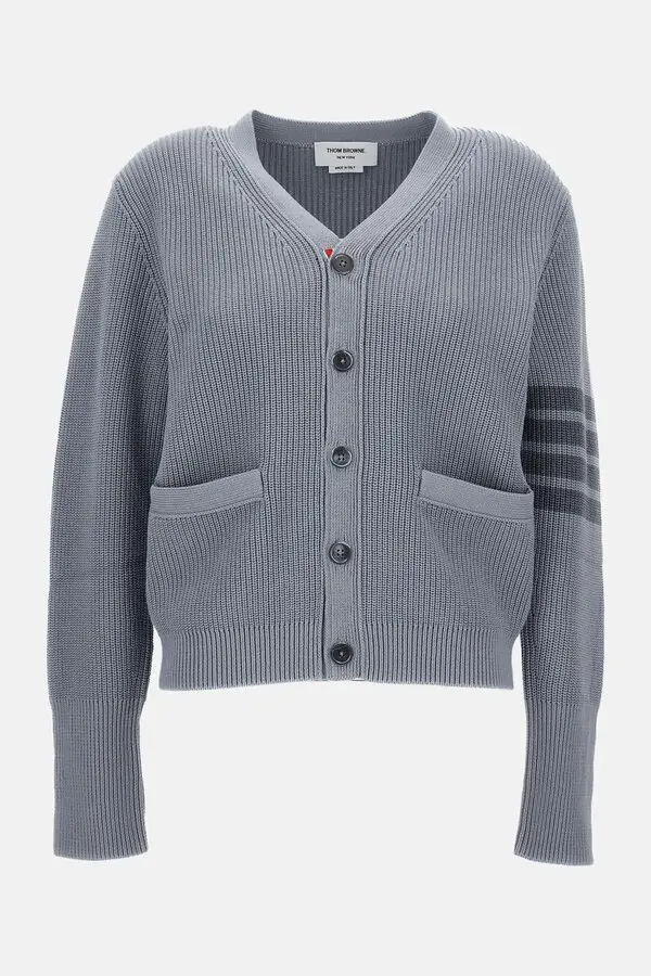 Thom Browne V-neck Cotton Cardigan
