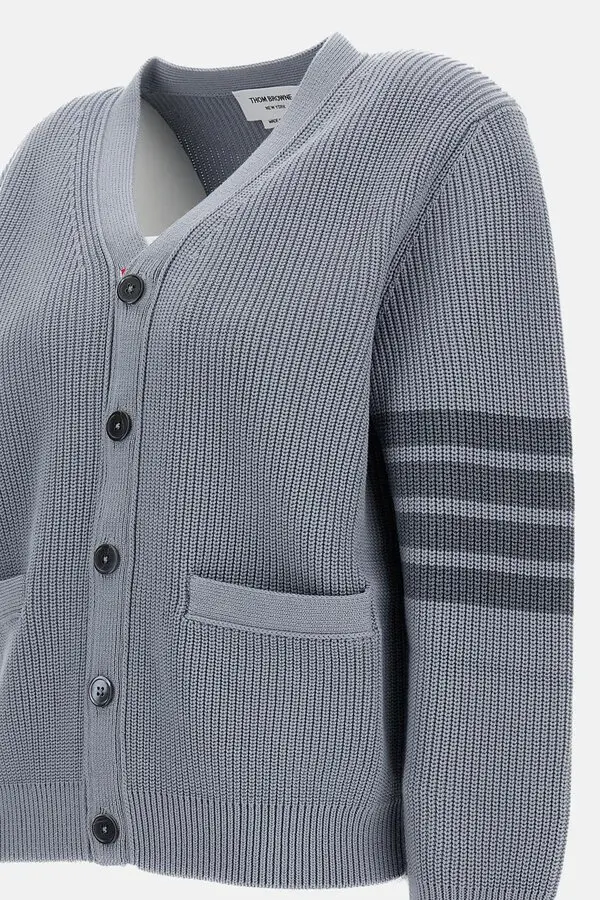 Thom Browne V-neck Cotton Cardigan