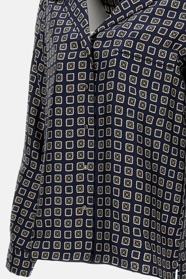 Max Mara Printed Silk Shirt