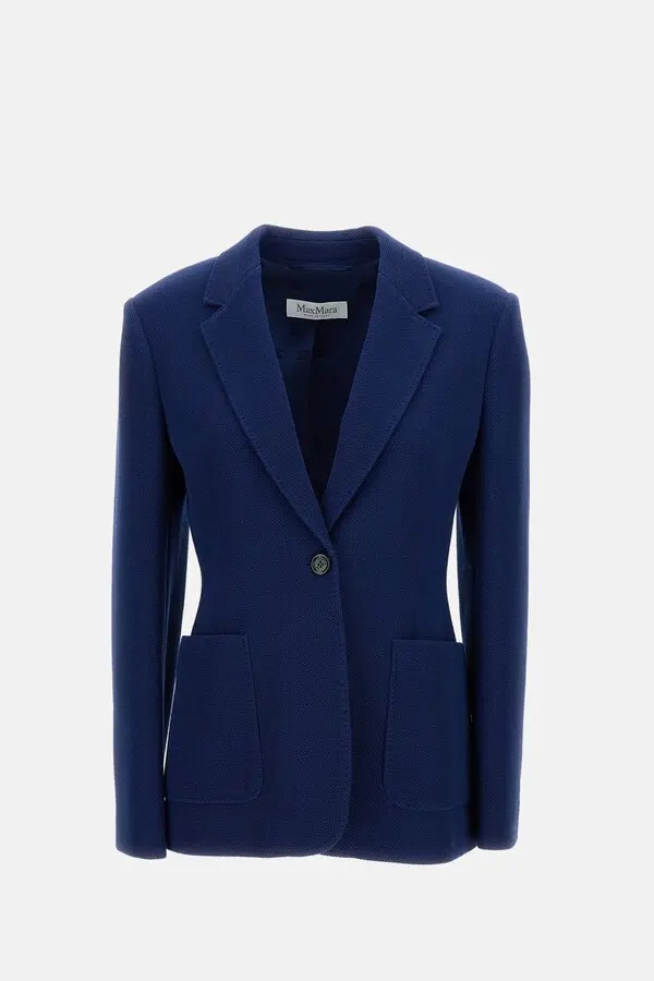 Max Mara Utility Jersey Jacket - Blu