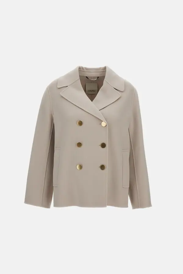 Max Mara Margot Double-breasted Coat - Grey