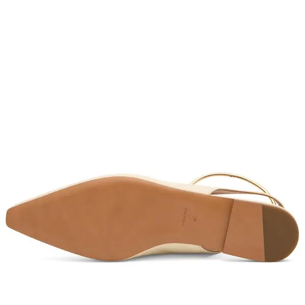 JIL SANDER Pointed Sling Back Shoes - Bone