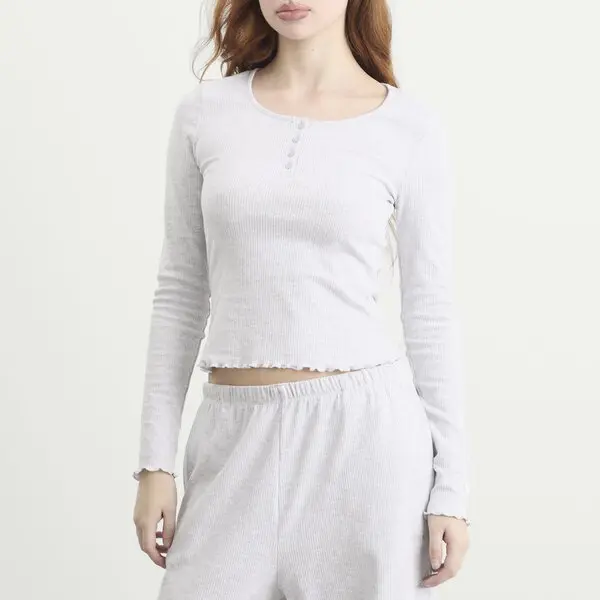 TALA Sleep Lounge Henley Long Sleeve Top