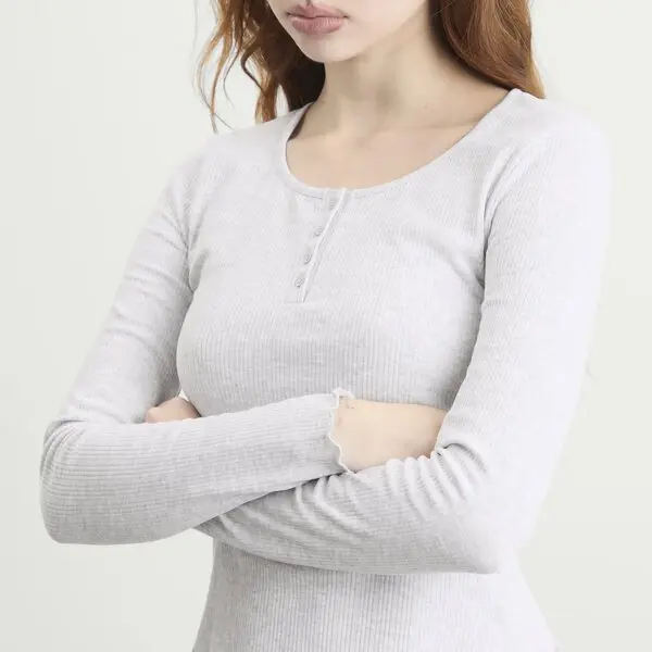 TALA Sleep Lounge Henley Long Sleeve Top