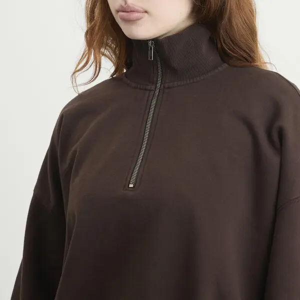 SKIMS Boyfriend Fleece Slouchy Turtleneck Pullover