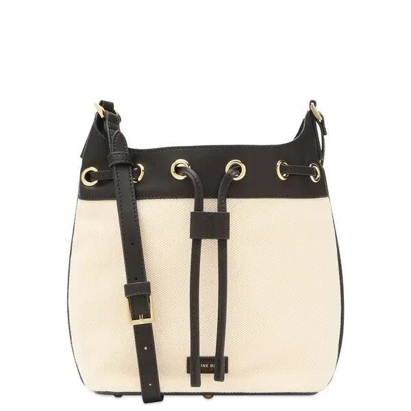 ANINE BING Mini Alana Bucket Bag - Beige