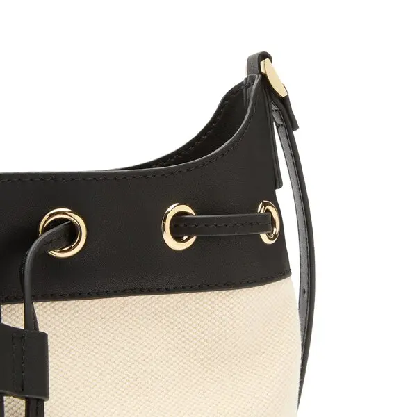 ANINE BING Mini Alana Bucket Bag - Beige
