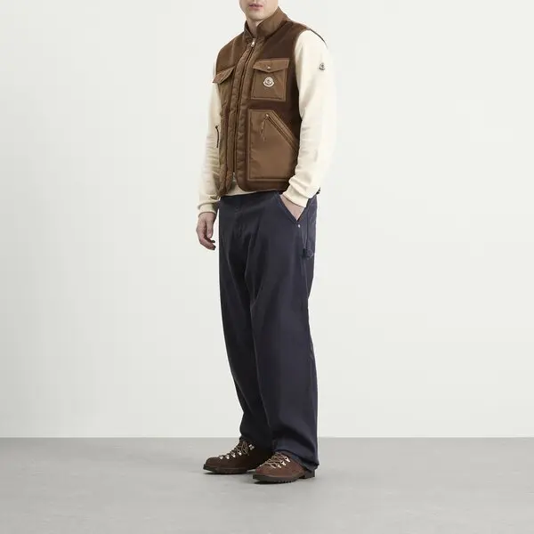 Moncler Karakai Teddy Fleece Vest - Brown