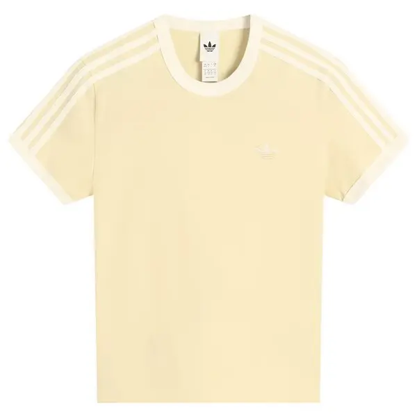 Adidas 3-stripes Short Sleeve T-shirt - Orange Tint/off White