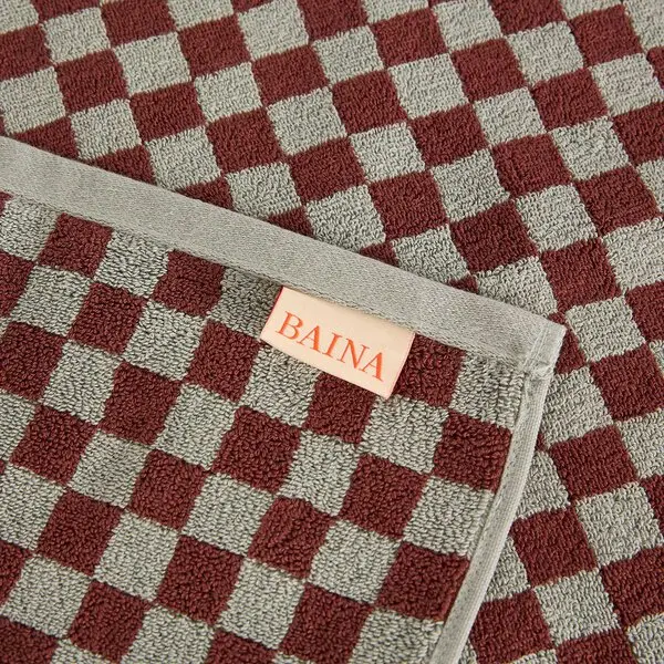 BAINA Josephine Hand Towel - Cement/rhus