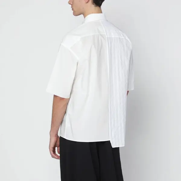 MAISON MARGIELA Two-tone Cotton Poplin Shirt - White