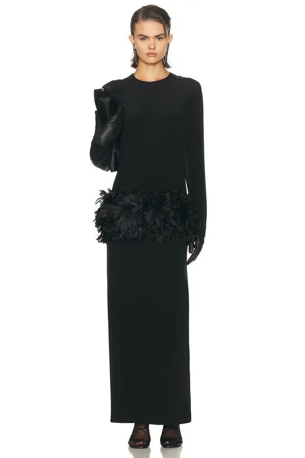 TOTEME Petal Dress - Black
