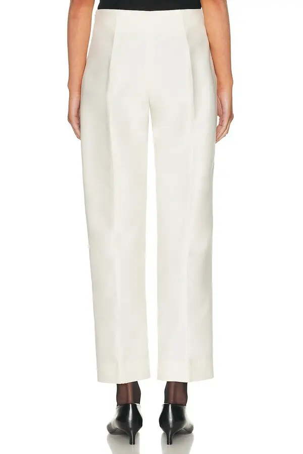 TOTEME Slim Evening Trouser - Ecru