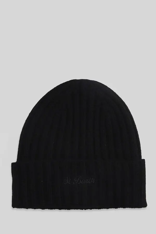 MC2 SAINT BARTH Wengen Cashmere Hat - Black
