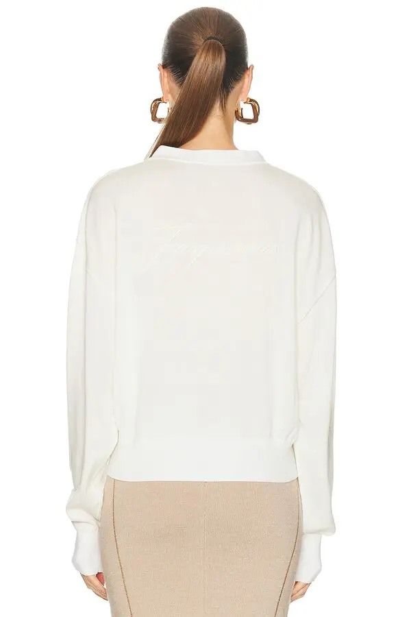Jacquemus Le Cardigan Brode - Off White