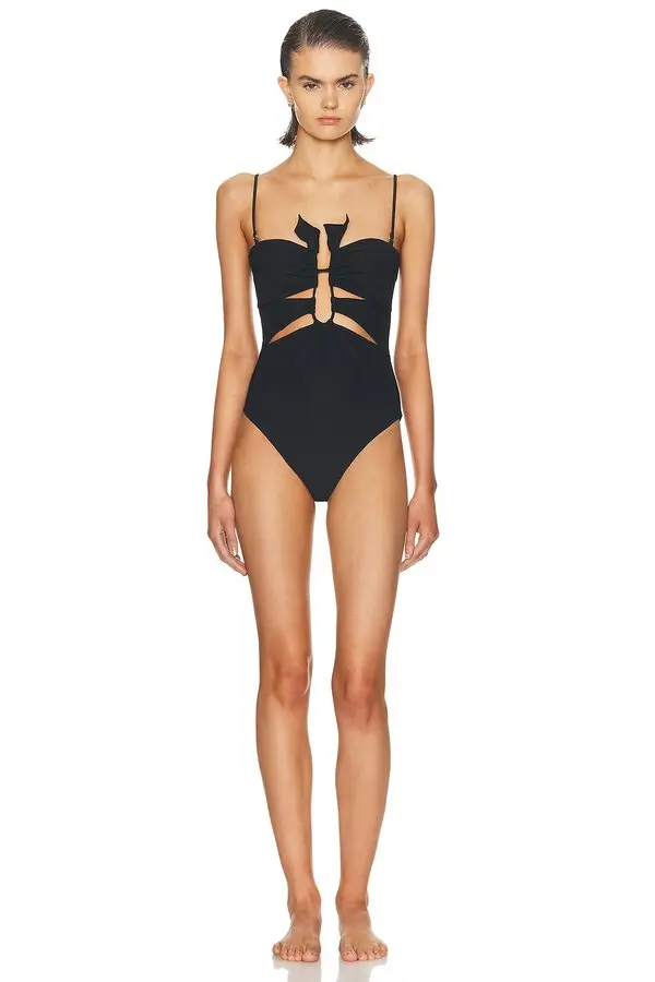 Cult Gaia Celestine One Piece Swimsuit - Black