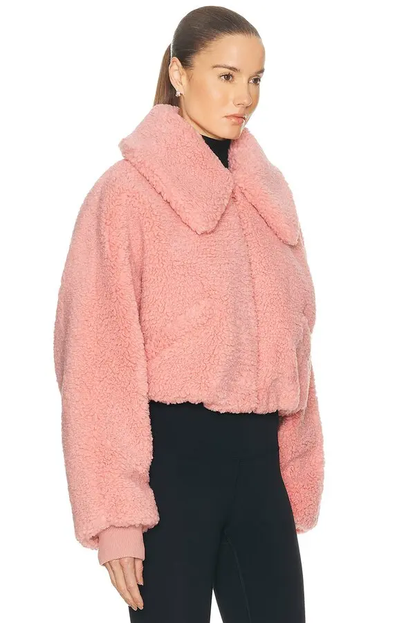 Givenchy Faux Fur Bomber Jacket - Light Pink