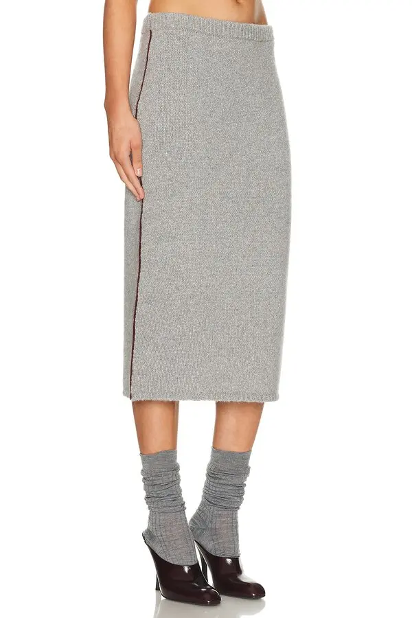 THE ELDER STATESMAN Glacier Midi Skirt