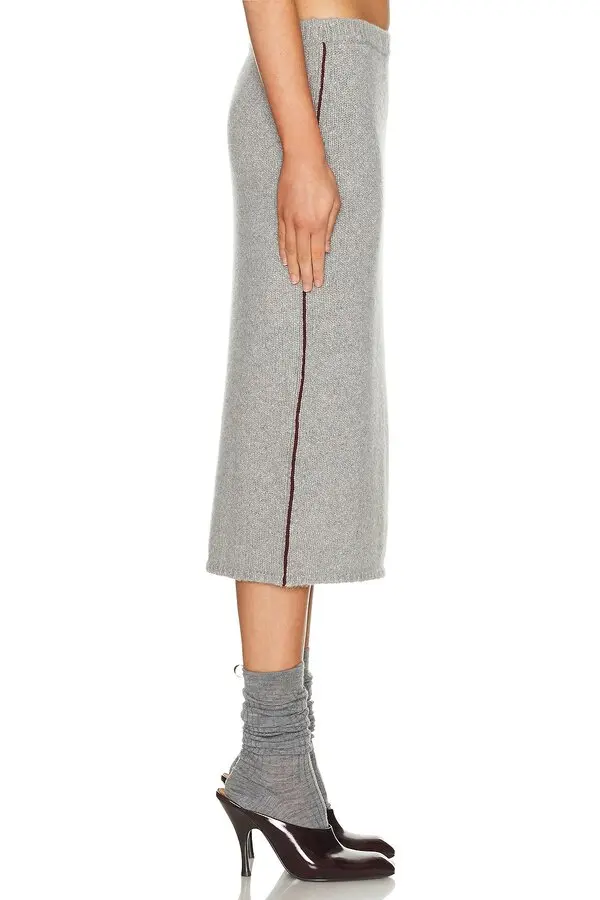 THE ELDER STATESMAN Glacier Midi Skirt