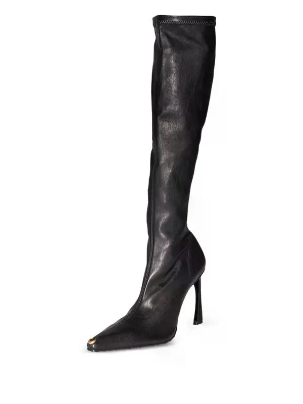 MARINE SERRE Knee High Heeled Boots