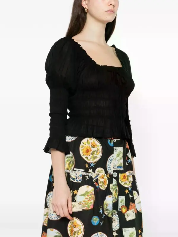 DÔEN Baptisia Puff-sleeve Top