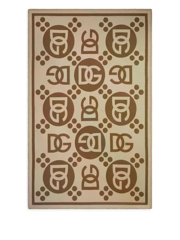 Dolce & Gabbana Jacquard Blanket - Neutrals