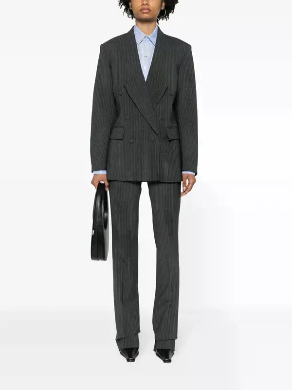 Coperni Pinstripe Tailored Trousers - Grey