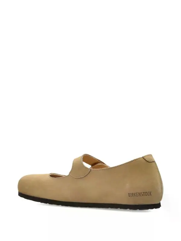 BIRKENSTOCK Santa Clarita Buckled Leather Mary Jane Flats