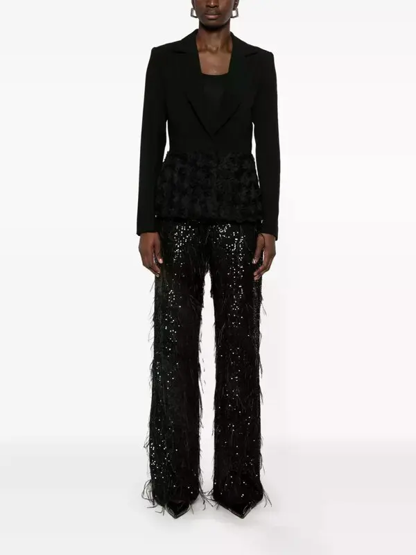 NISSA Sequin-embellished Trousers