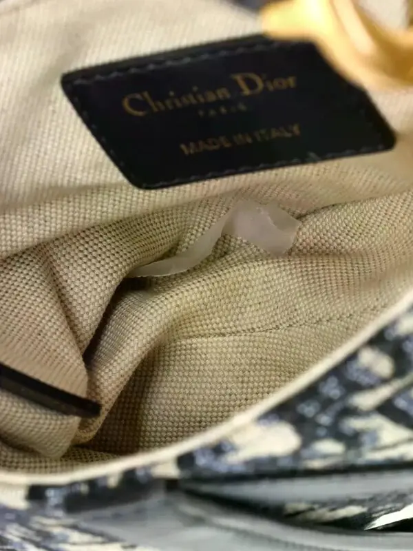 Dior Saddle Handbag Oblique Canvas Mini Shoulder Bag - Blue