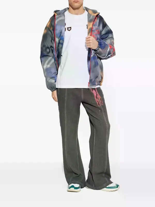 DIESEL® Crystal-embellished Graphic Trousers