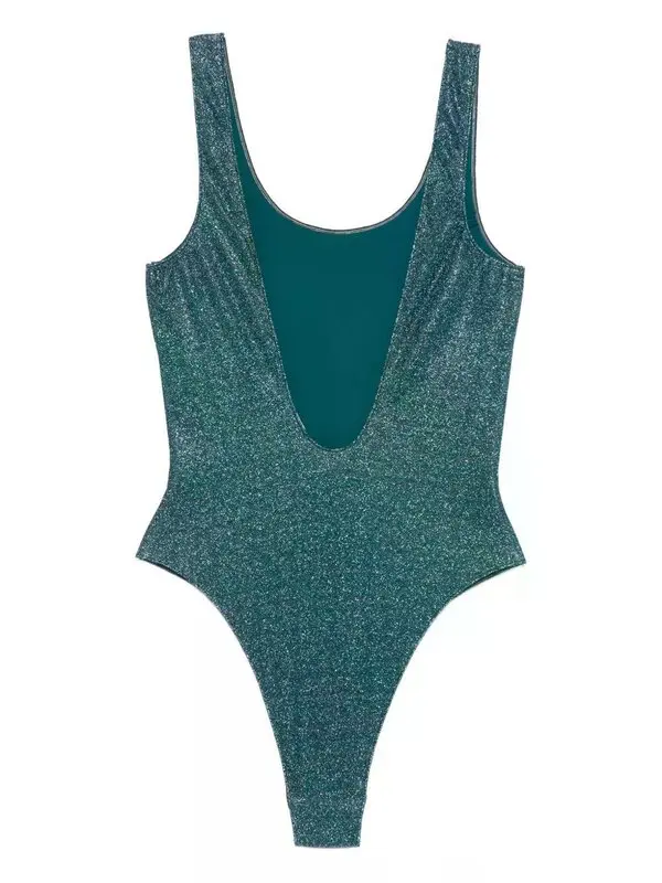 Oseree Shimmering Scoop Neck One Piece Swimsuit