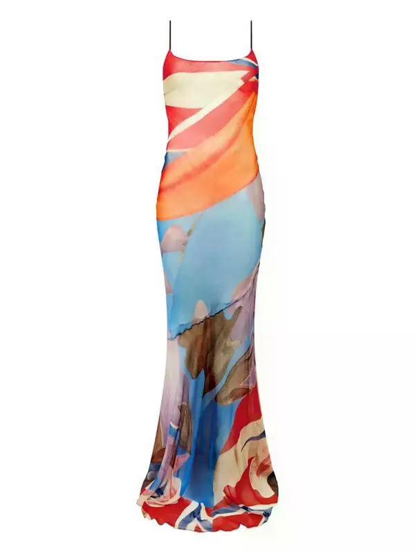 DONDE ESTEBAN Palenque Floral Maxi Dress